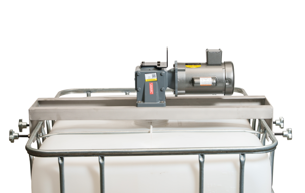 Heavy Duty Gear Reduced Tote Mixer | 200-300 Gallon Tote Mixer